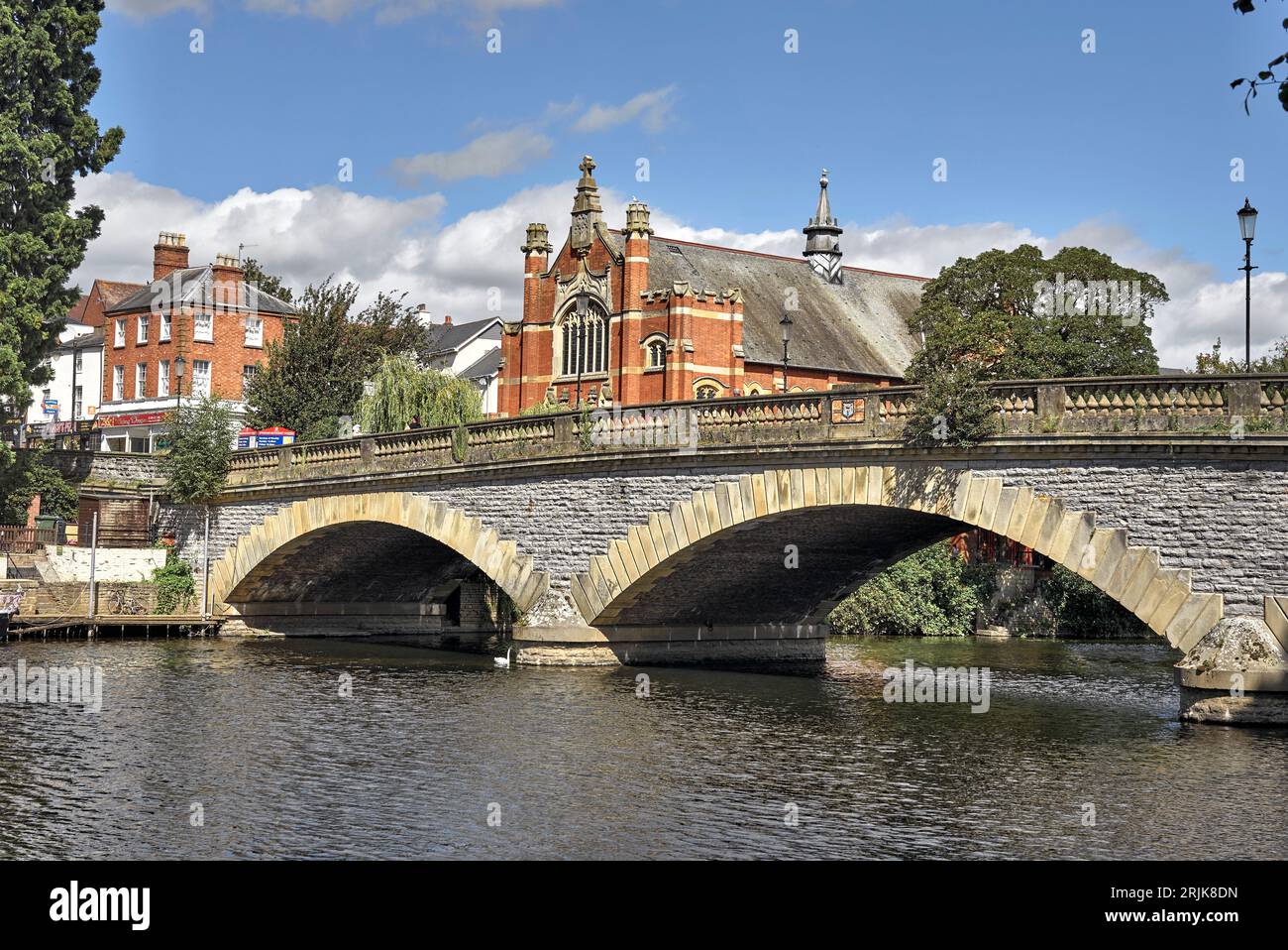 Workman Bridge, a grade 11 listed building, over the River Avon Evesham ...