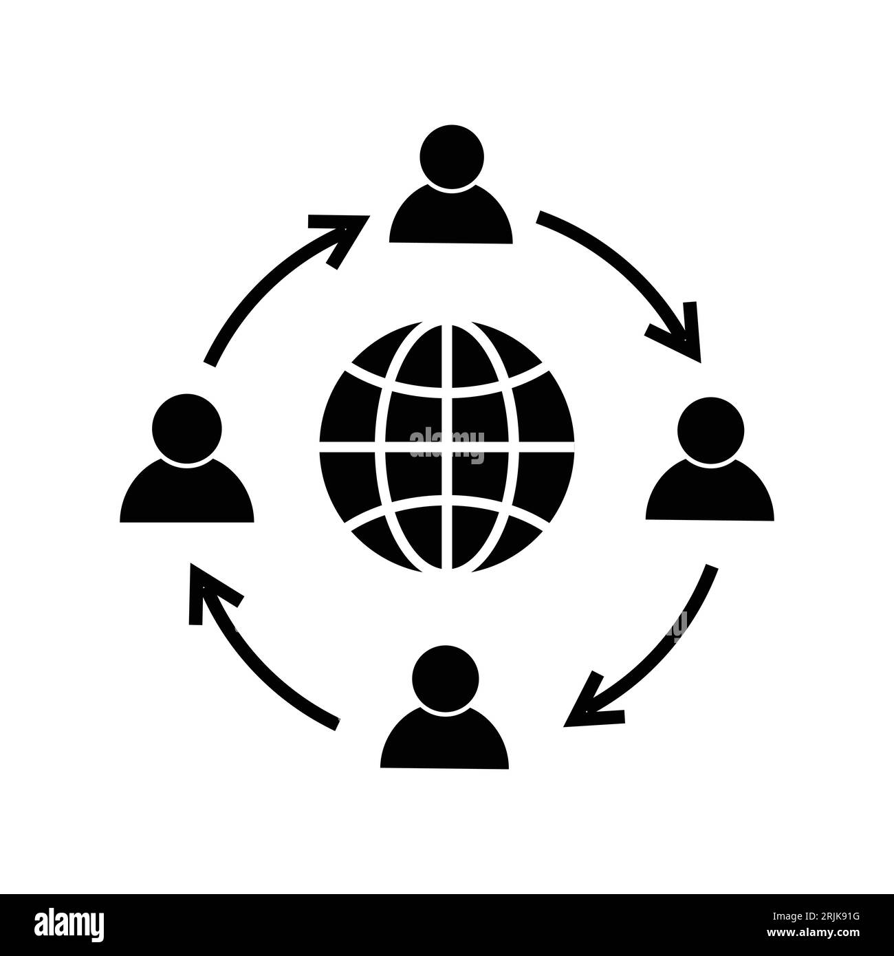 Business collaborate icon vector for graphic design, logo, web site ...