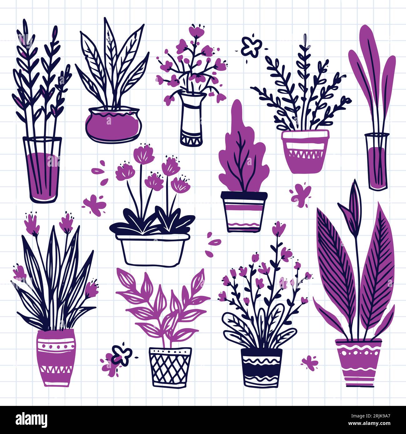 Flowers insects Stock Vector Images - Alamy