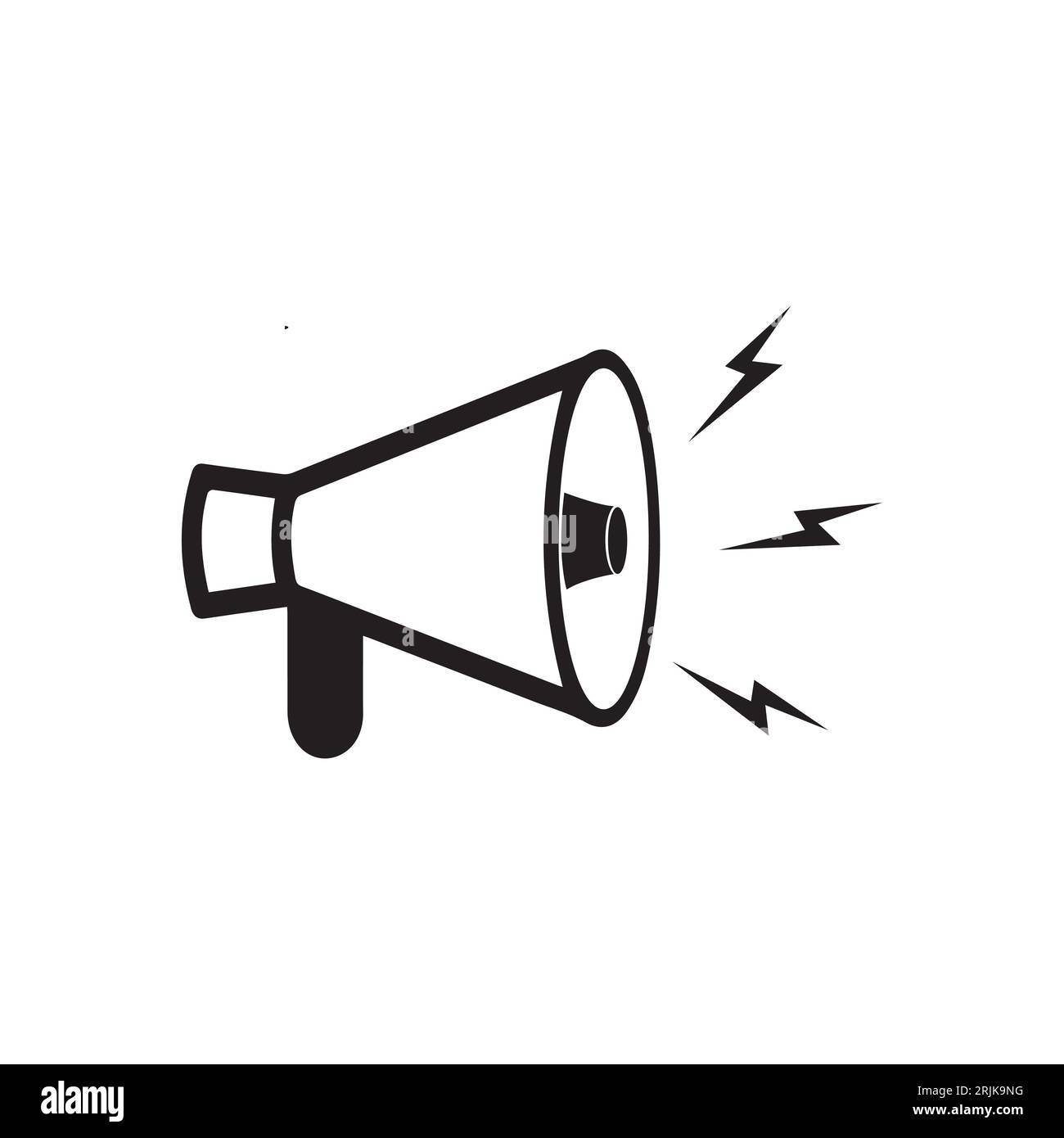 megaphone line outline with black filled new icon designs logo vector ...