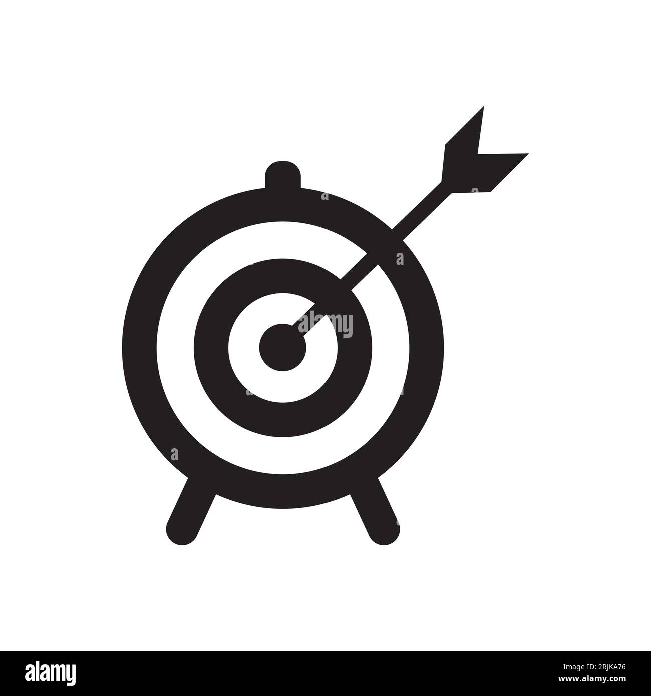 Target with Arrow Symbol Icon Vector Design Illustration Stock Vector ...