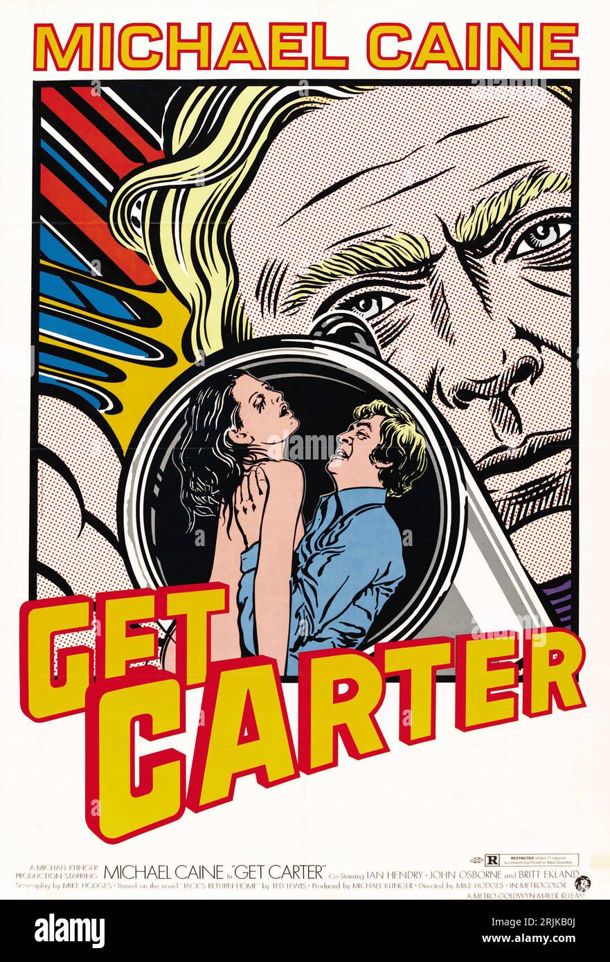 Get Carter US POSTER Michael Caine Mike Hodges Stock Photo - Alamy