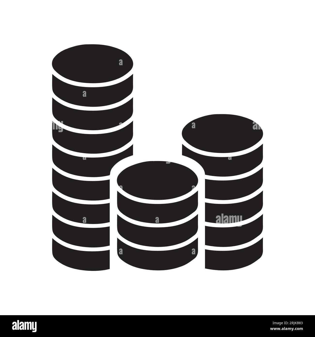 Dollar sign arrows icon vector Black and White Stock Photos & Images ...