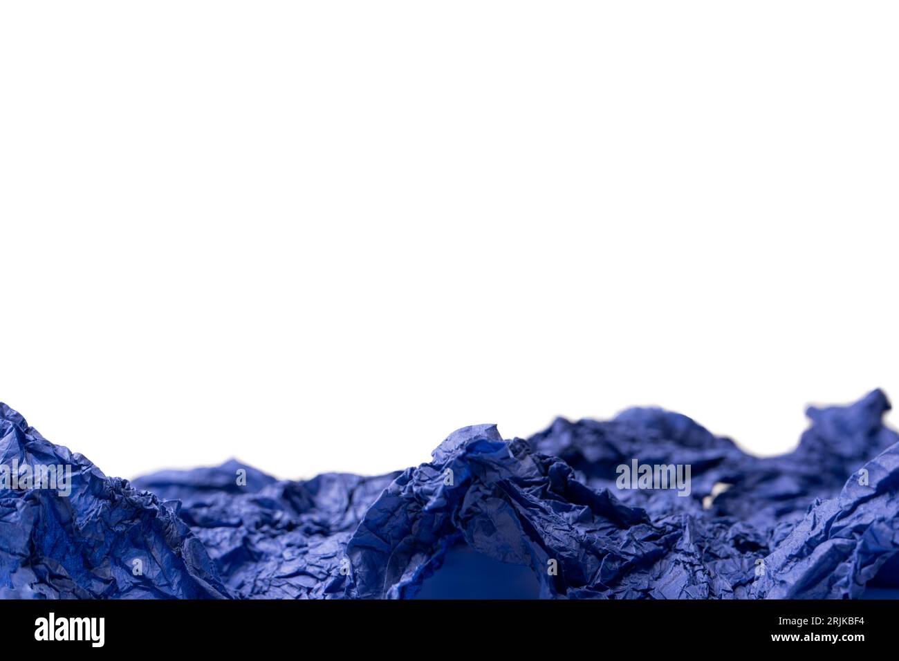 Crumpled purple paper isolated on white background. Copy space Stock ...