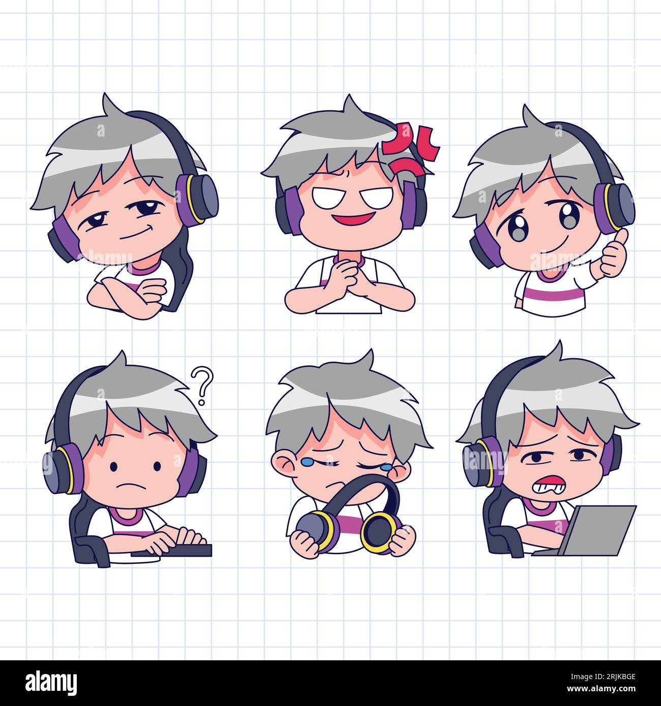 Cute gamer Stock Vector Images - Alamy