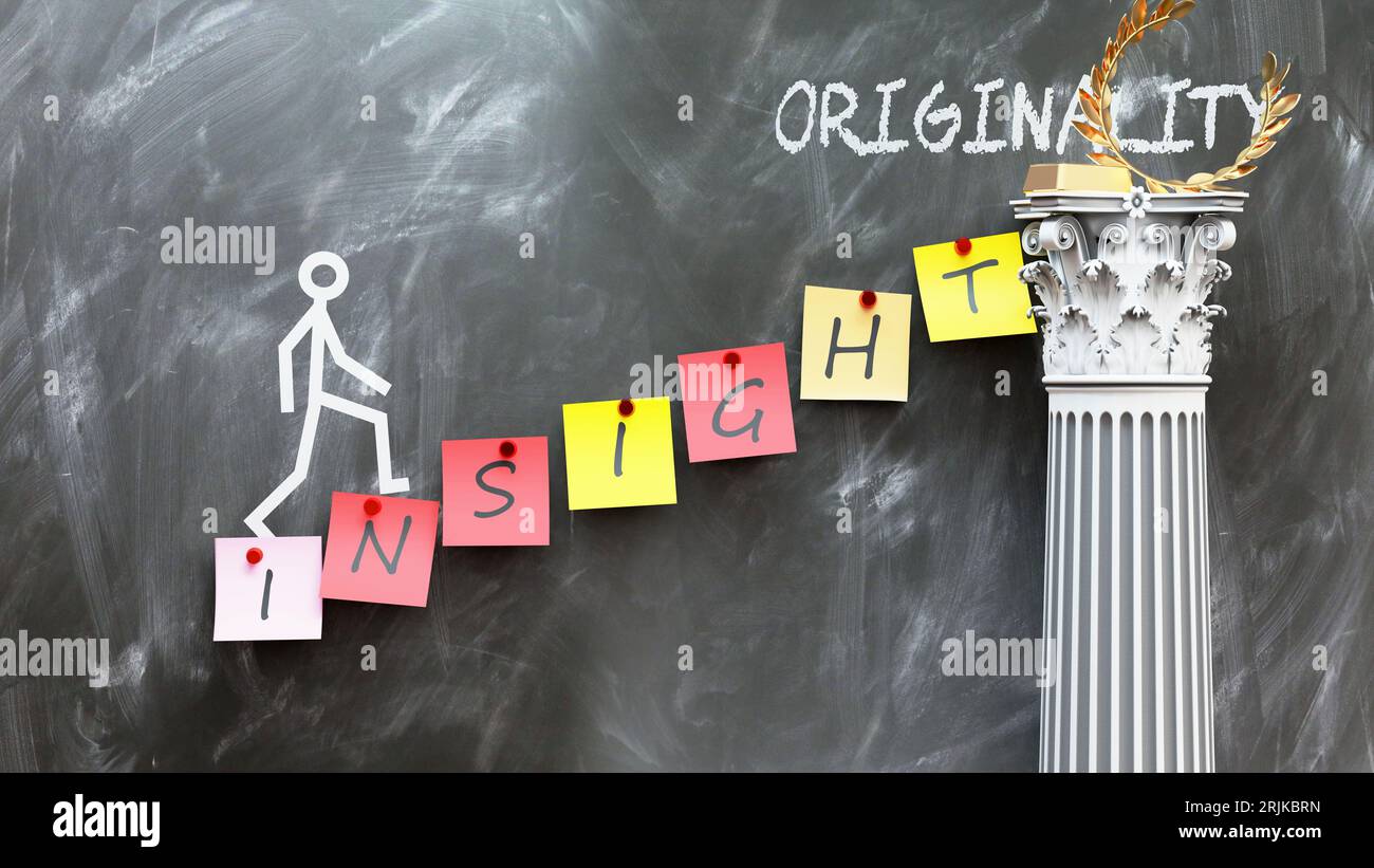 Insight leads to Originality - a metaphor showing how insight makes the ...