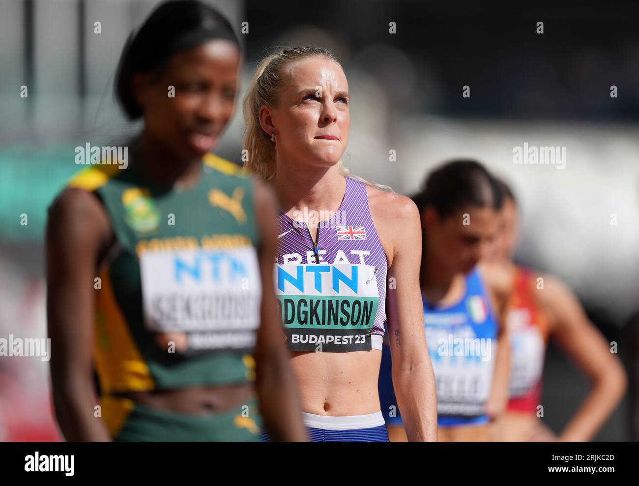 Great Britain's Keely Hodgkinson following the women's 800m heats on ...