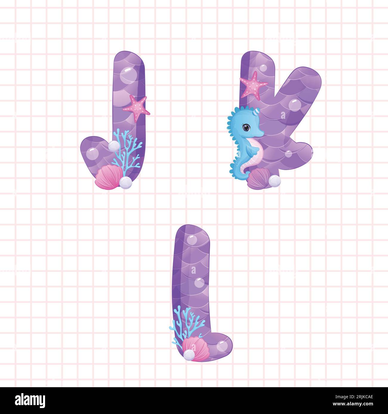 Decorative alphabet vector illustration Stock Vector Image & Art - Alamy