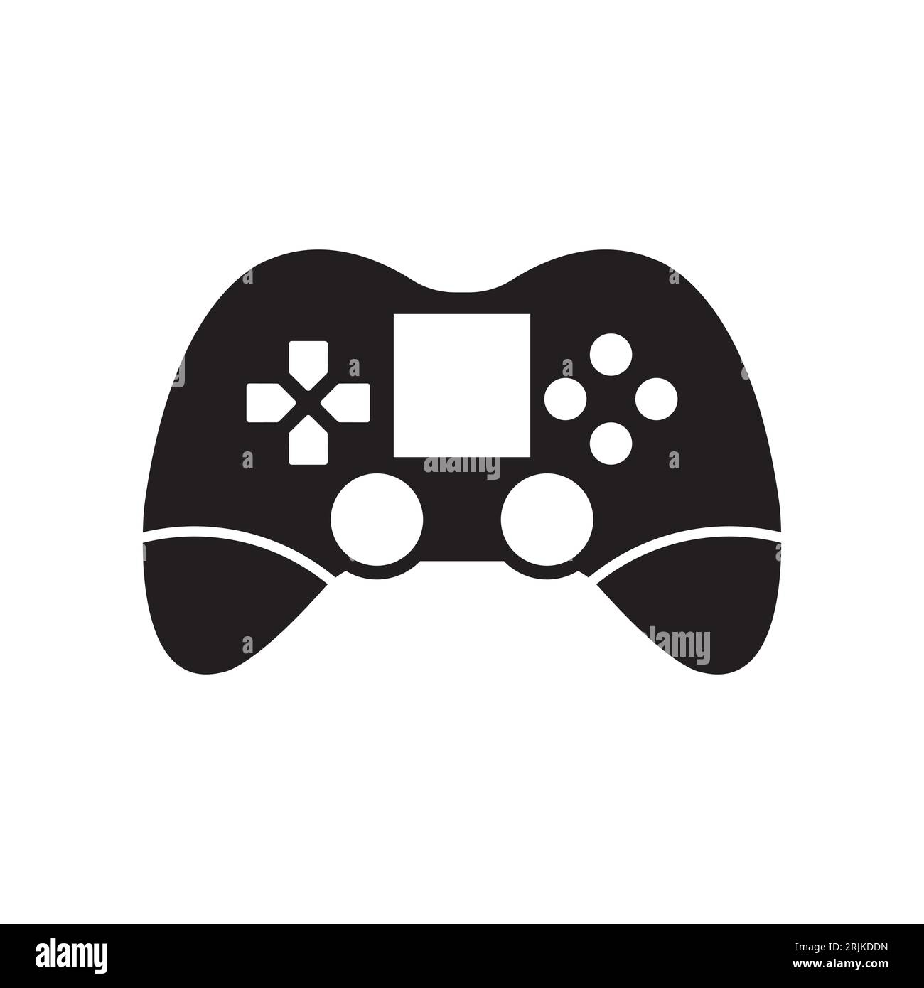 Joystick controller. Gamer controlling device vector icon Stock Vector Image & Art - Alamy