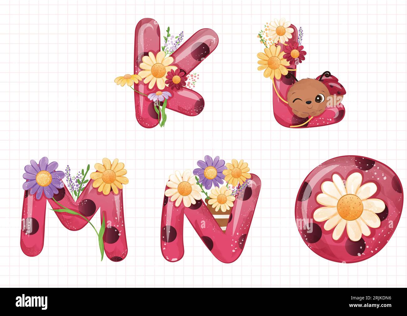Decorative alphabet vector illustration Stock Vector Image & Art - Alamy