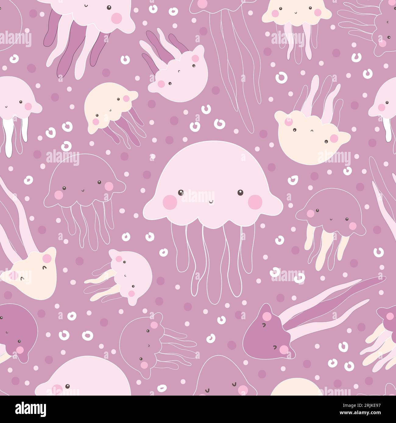 Cute sea animals background vector Stock Vector Image & Art - Alamy