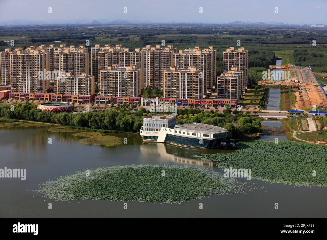 Waterfront city scenery, China Stock Photo - Alamy