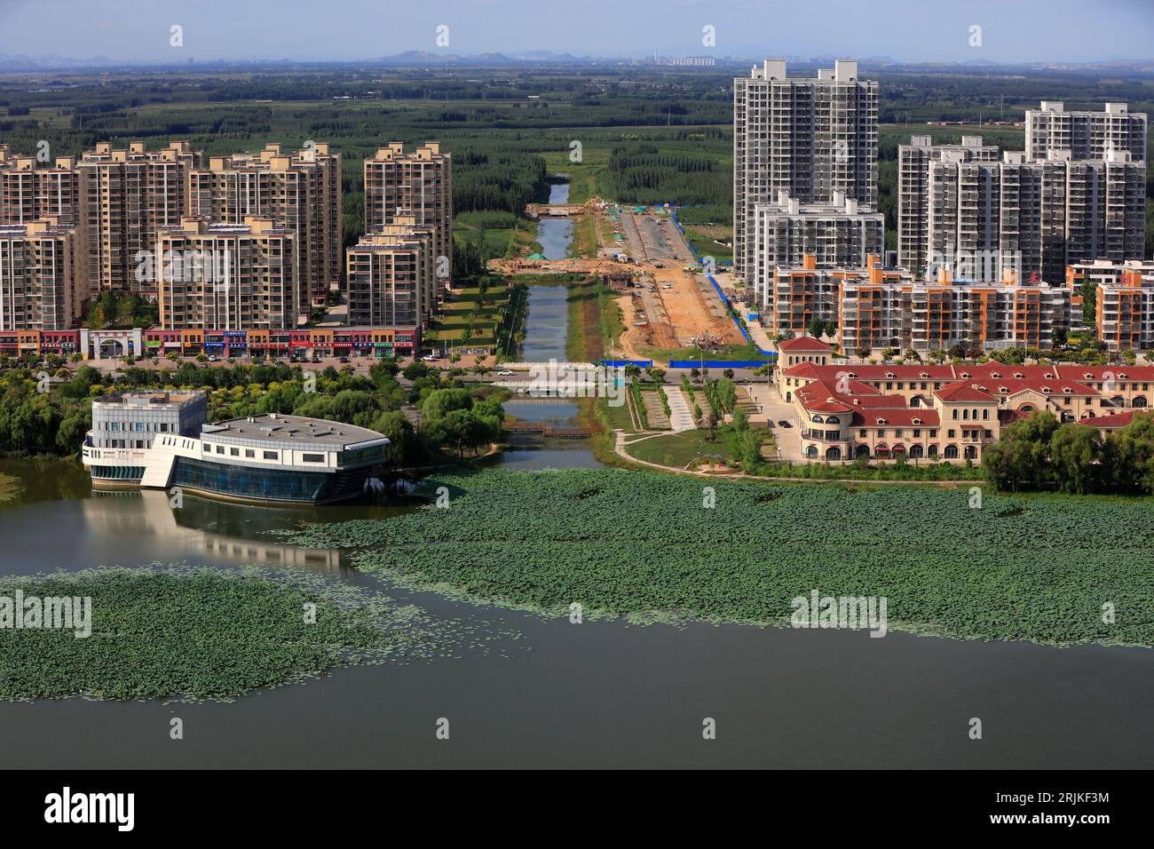 Waterfront city scenery, China Stock Photo - Alamy