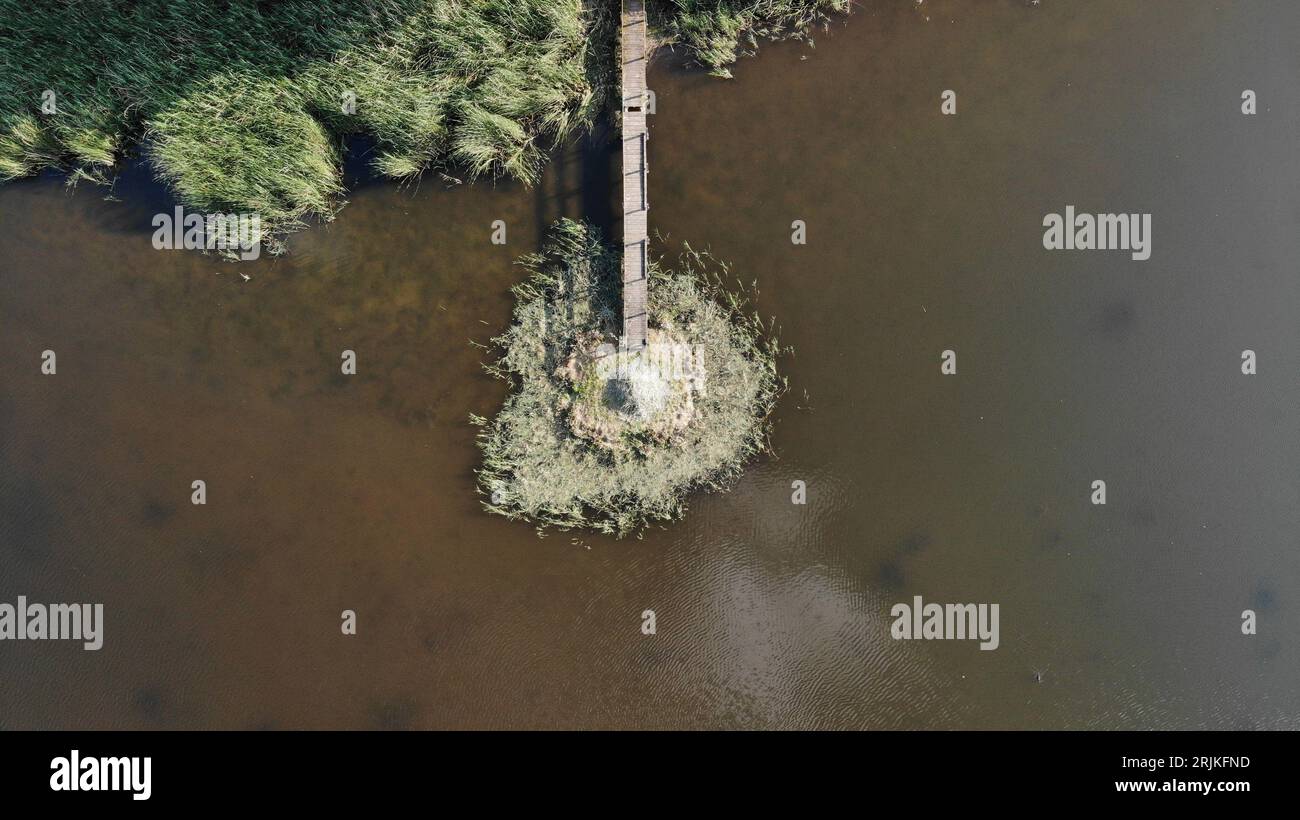 Aerial landscape lake pier hi-res stock photography and images - Alamy