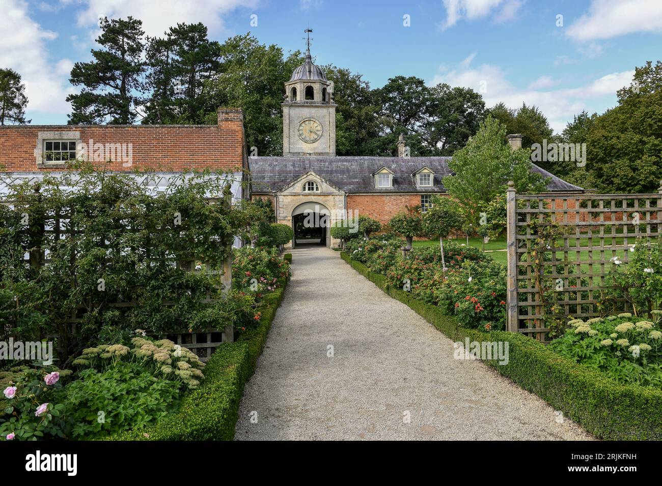 Buscot Manor, Walled garden, Oxfordshire Stock Photo - Alamy
