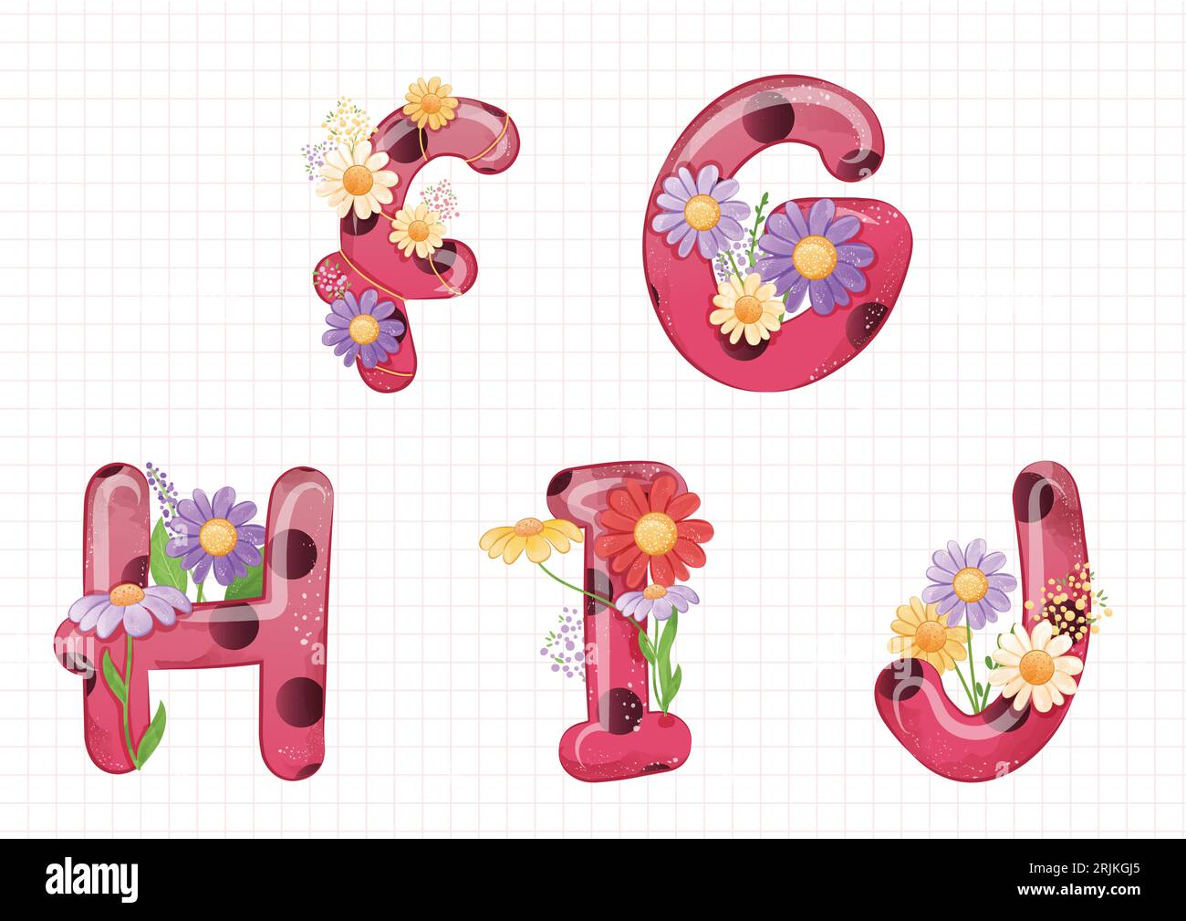 Decorative alphabet vector illustration Stock Vector Image & Art - Alamy