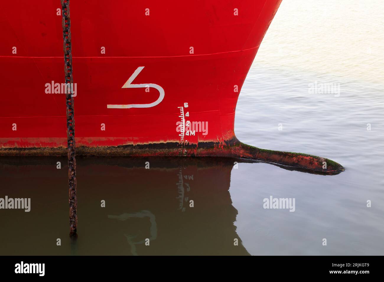 Ship waterline feature Stock Photo - Alamy