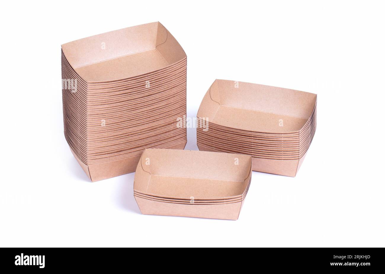 Recycled paper food tray hi-res stock photography and images - Alamy