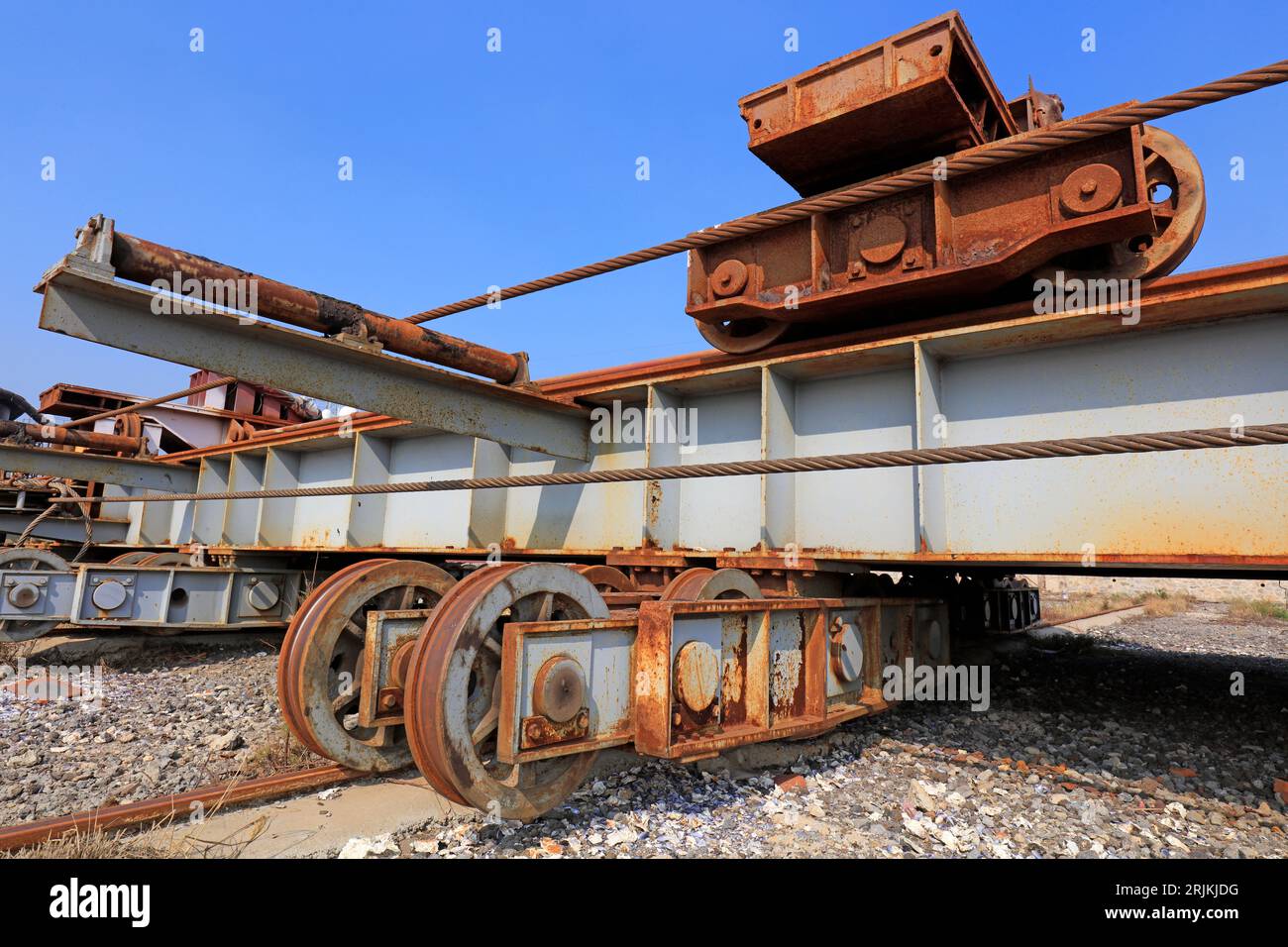 transition carriage in a shipyard, Luannan County, Hebei Province ...