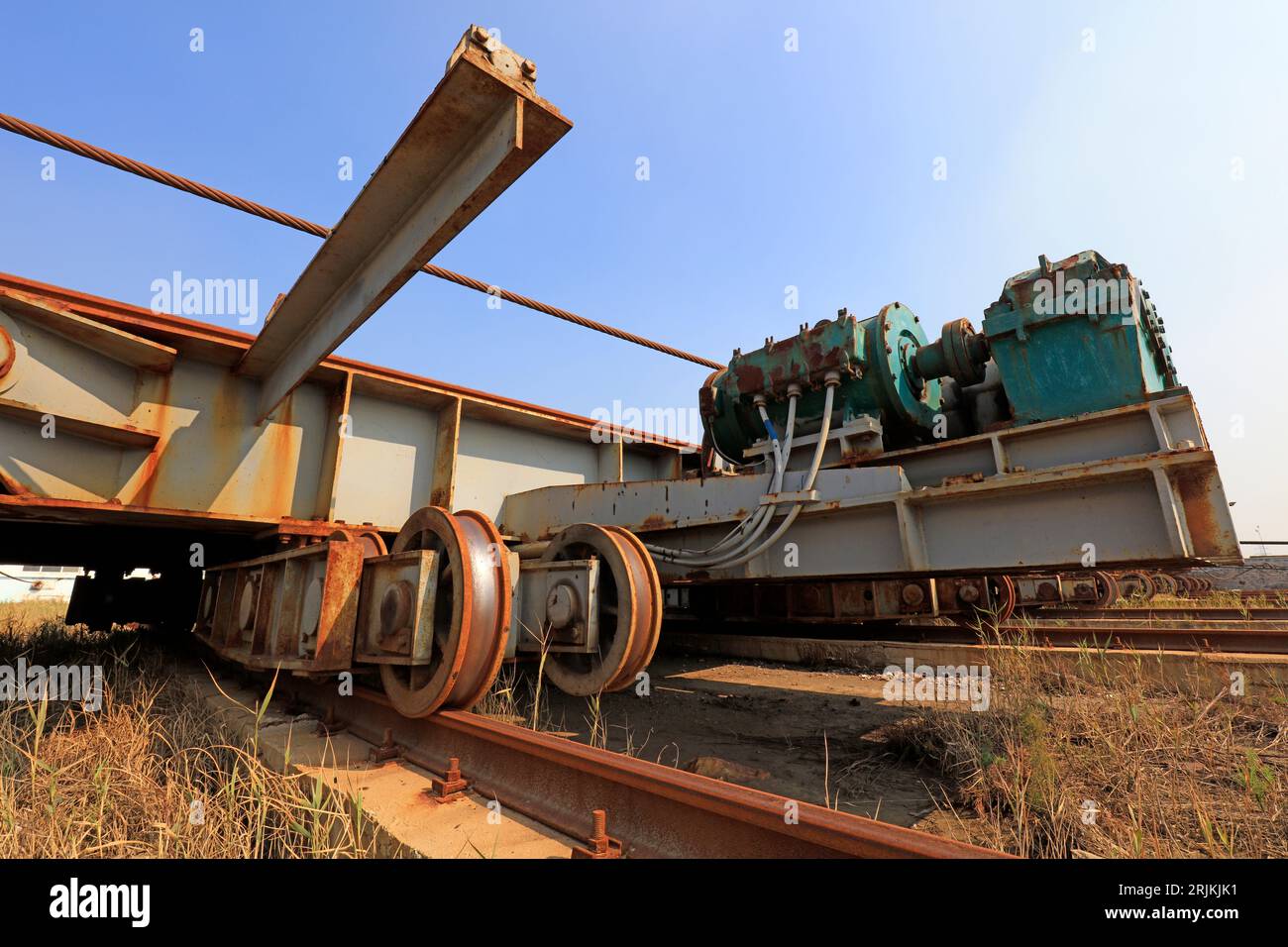 transition carriage in a shipyard, Luannan County, Hebei Province ...
