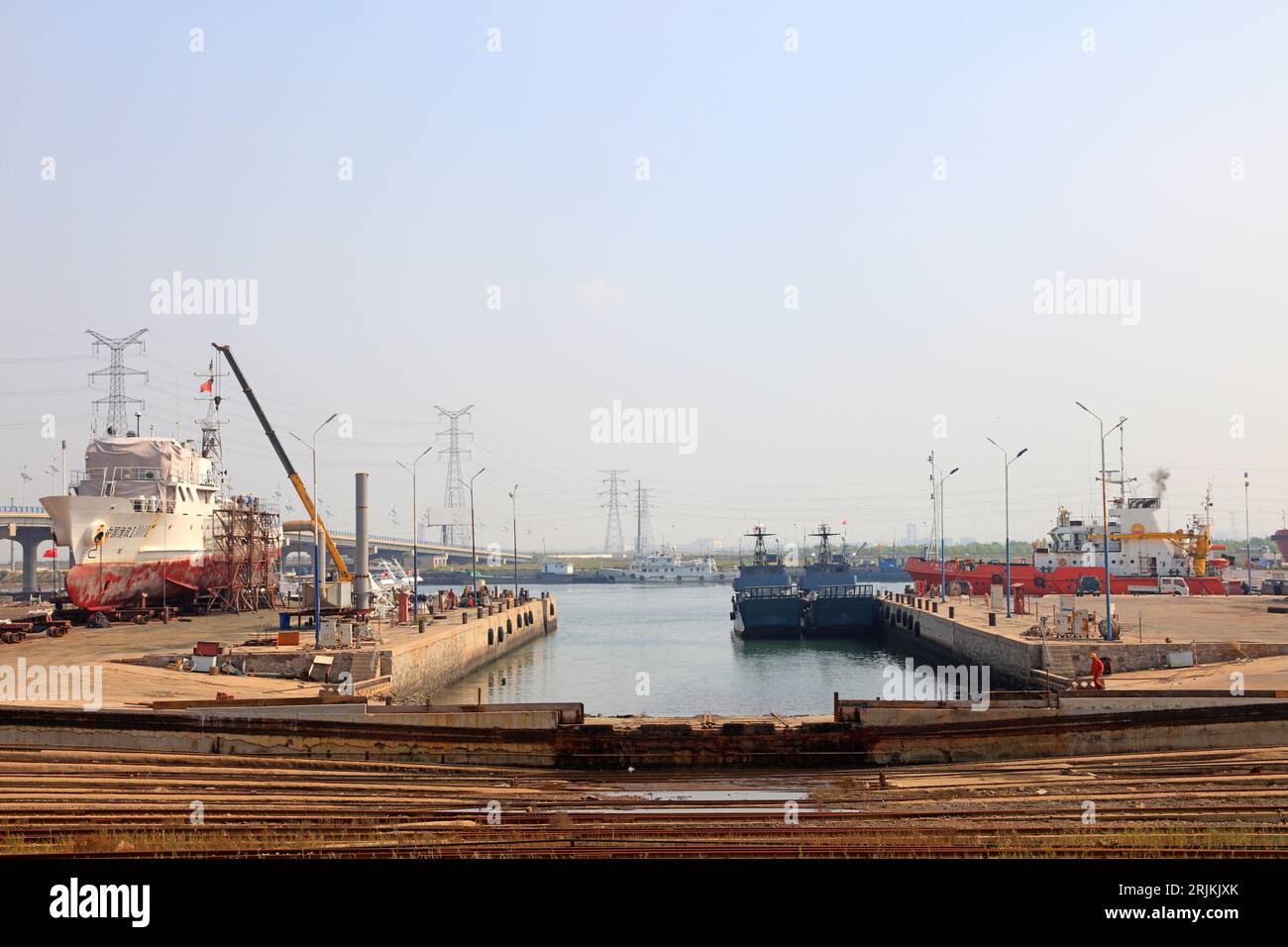 transition pit in a shipyard, Luannan County, Hebei Province, China ... transition pit in a shipyard, Luannan County, Hebei Province, China ...