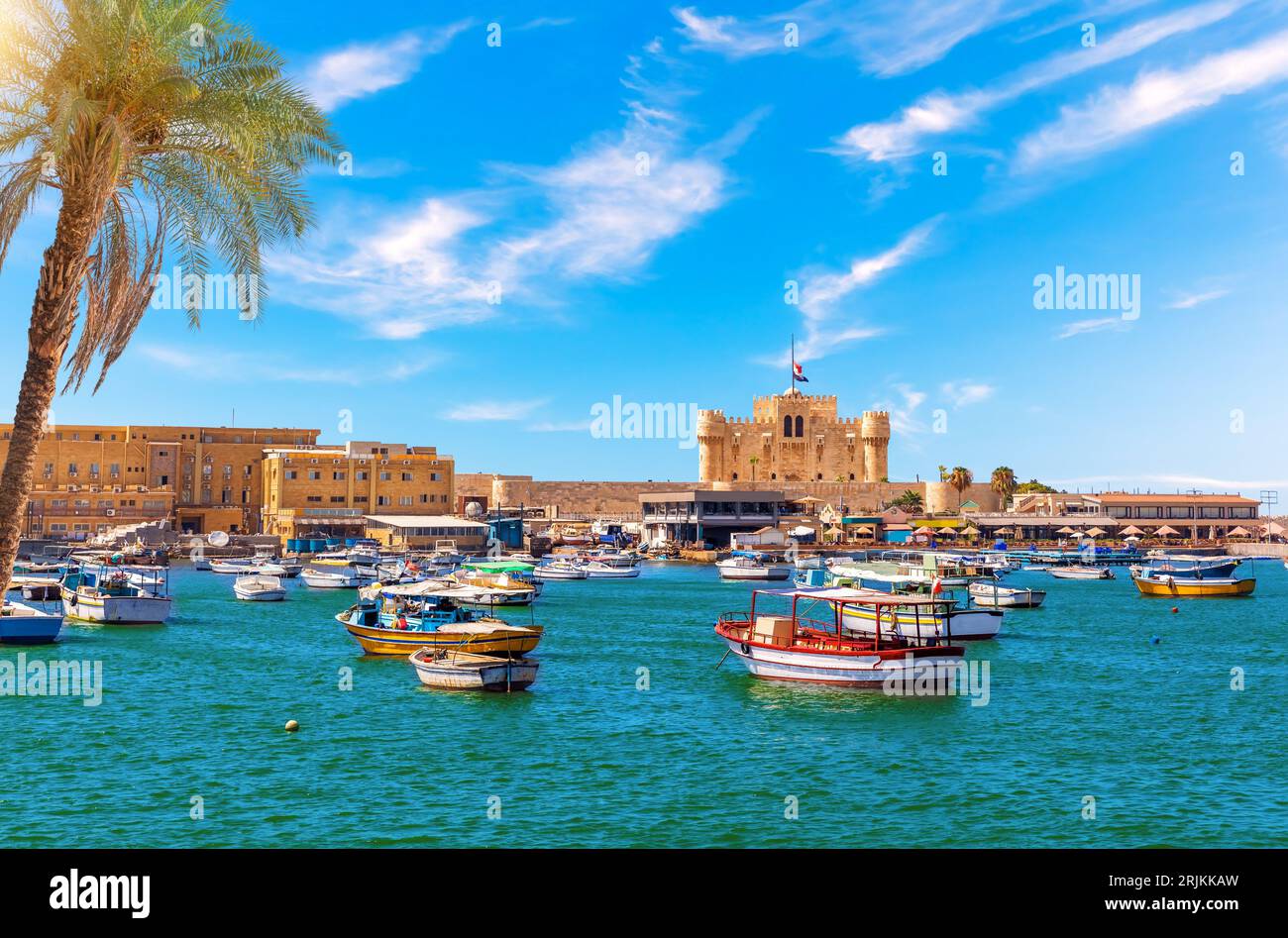 Alexandria port egypt boats hi-res stock photography and images - Alamy