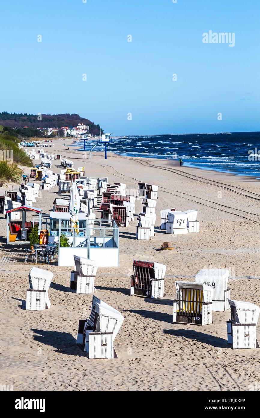 Popular Baltic sea beach on Usedom island Stock Photo - Alamy