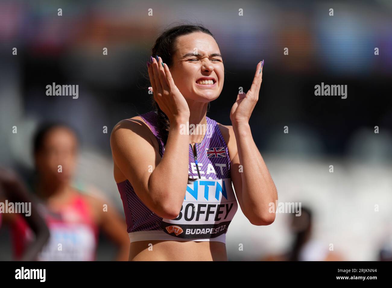 Great Britain's Isabelle Boffey following the women's 800m heats on day ...