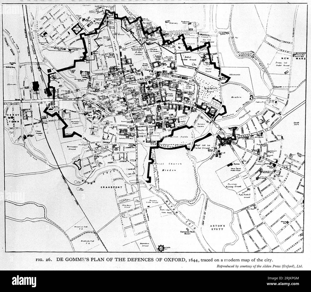 Oxford 1644 map hi-res stock photography and images - Alamy
