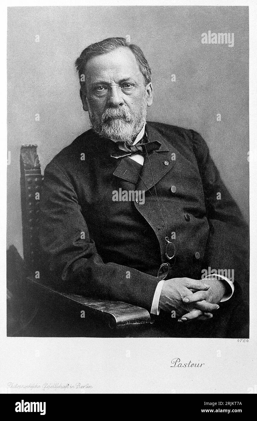 Louis pasteur 1822 1895 french chemist and microbiologist Black and ...