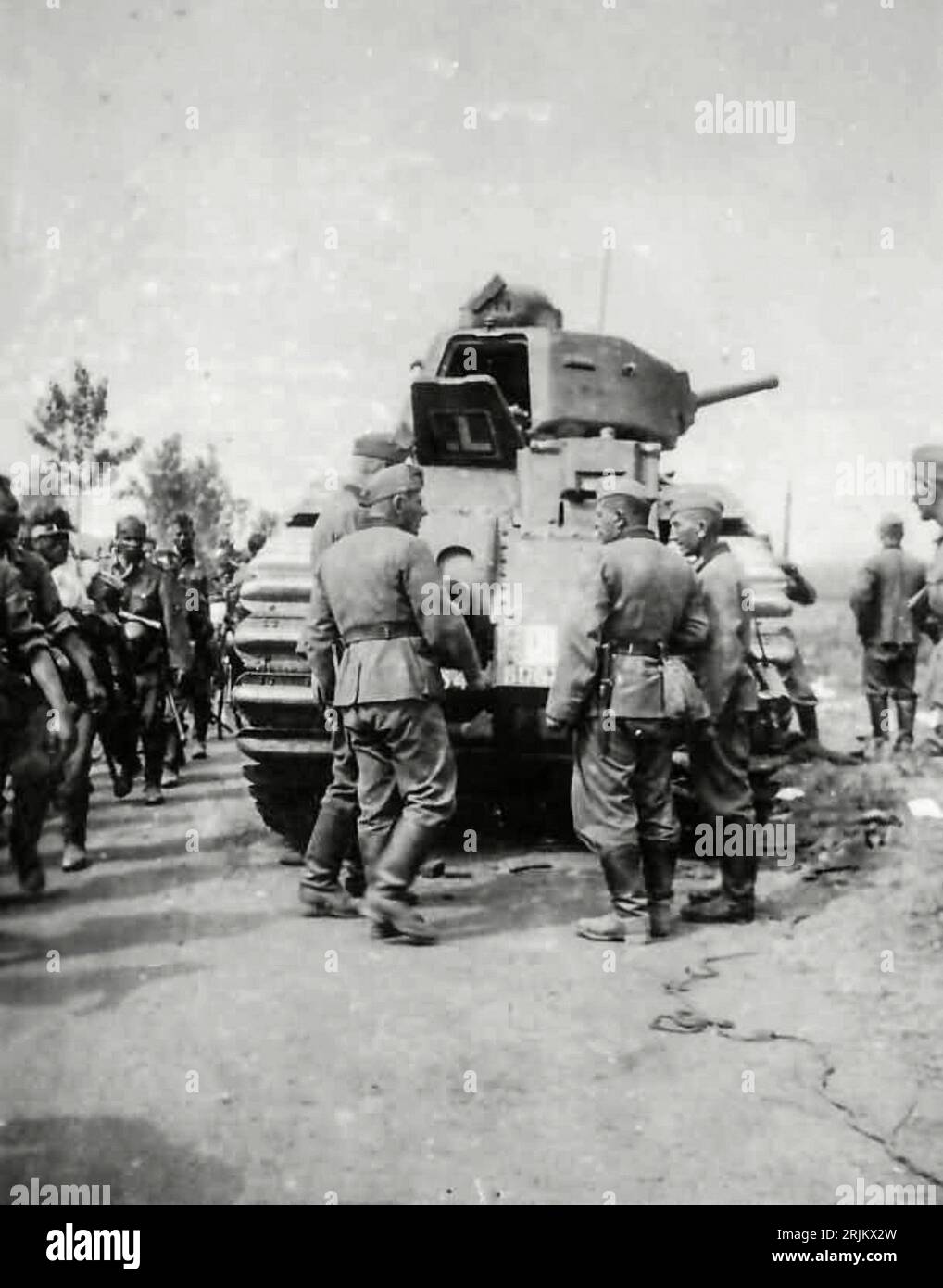 German infantry and tanks attack eastern front hi-res stock photography ...