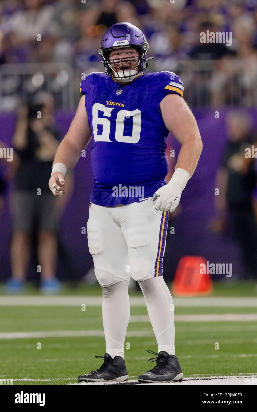 Minnesota Vikings center Josh Sokol (60) in action during the second ...