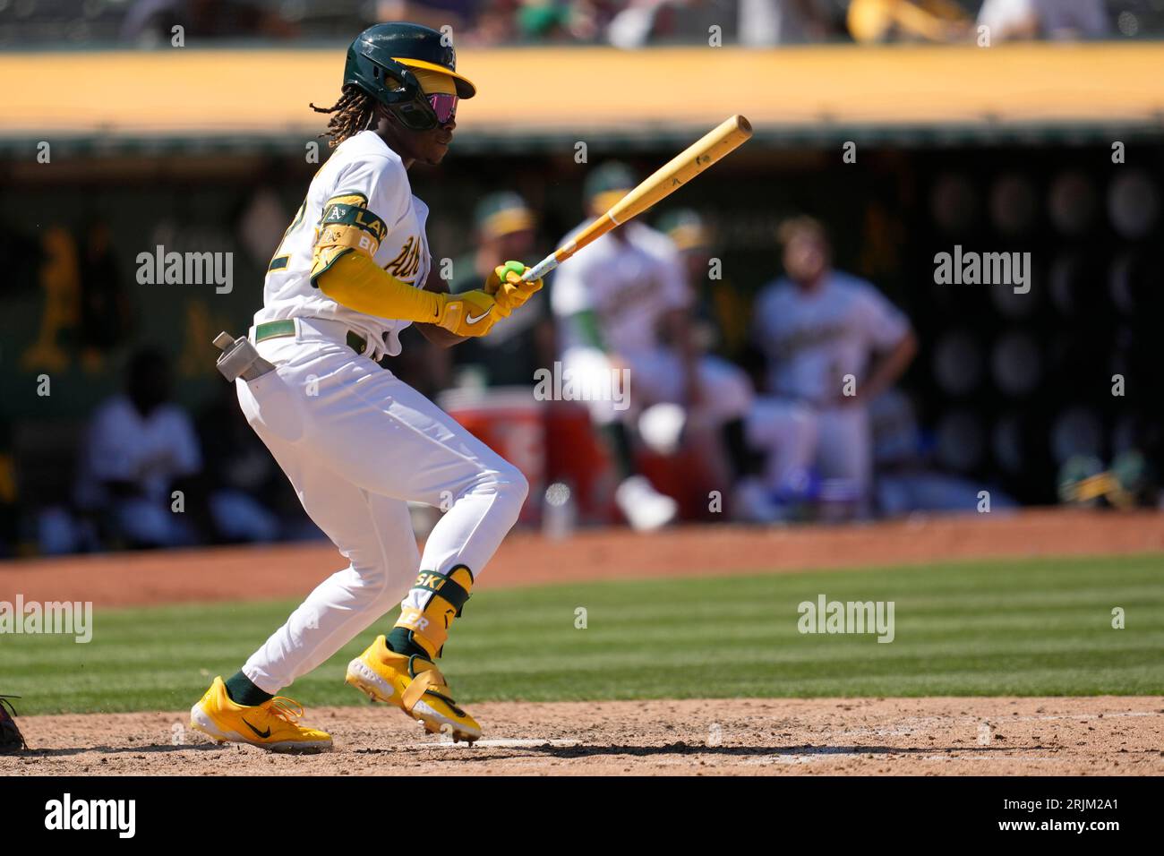 Oakland Athletics' Lawrence Butler during a baseball game against the ...