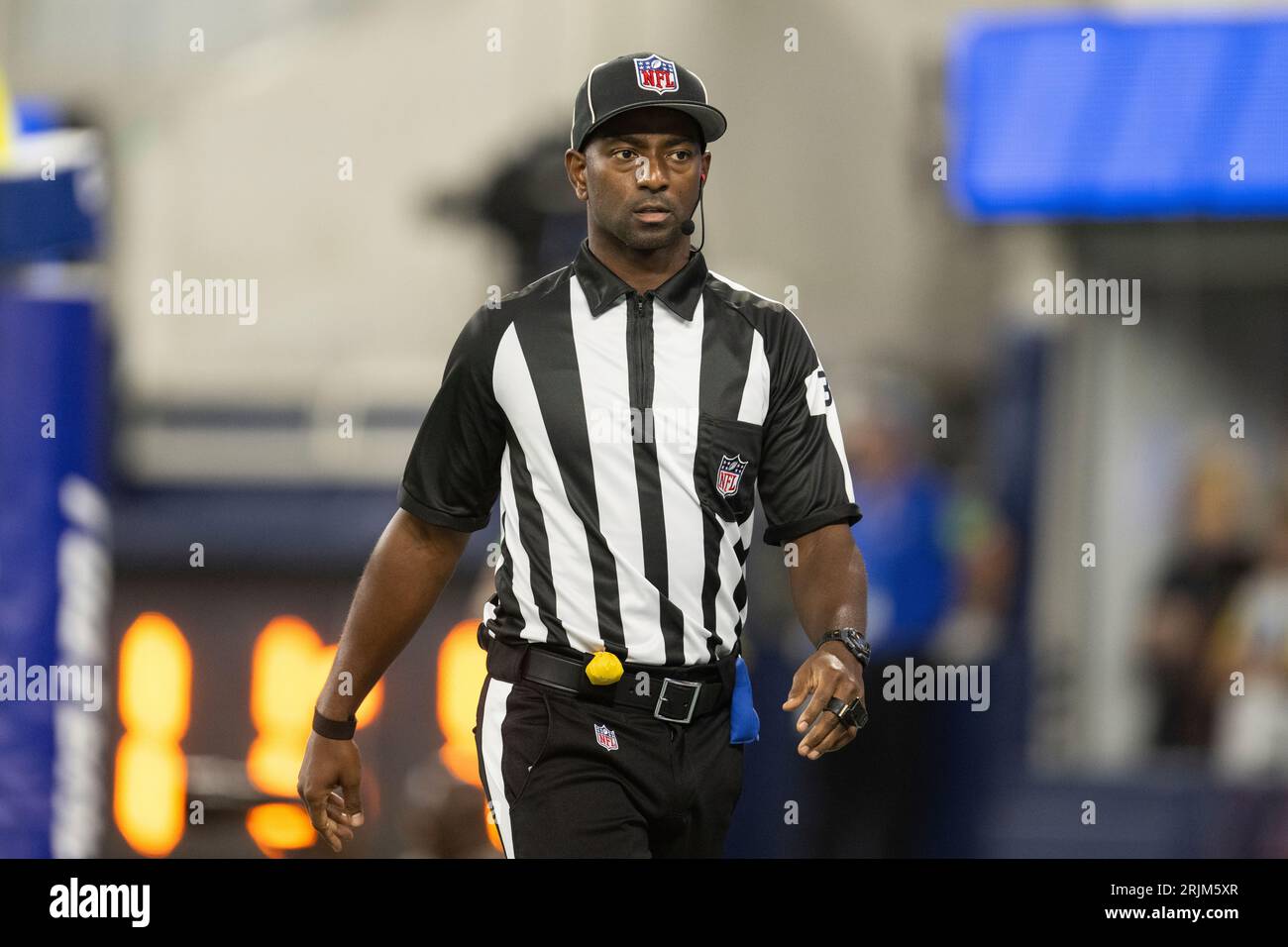 Field judge Nate Jones (33) during an NFL preseason football game ...