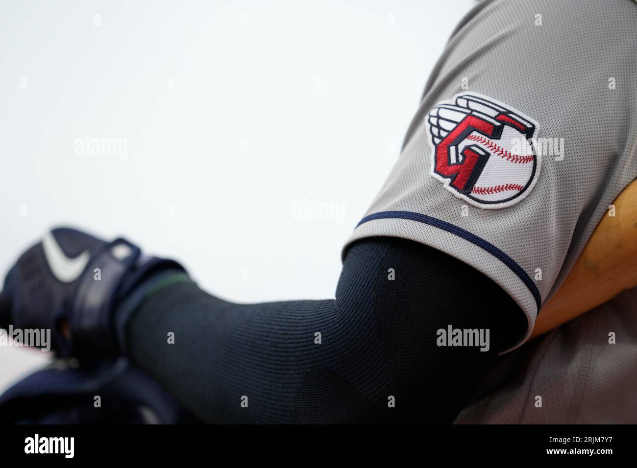 Cleveland Guardians' Steven Kwan bats during a baseball game against ...