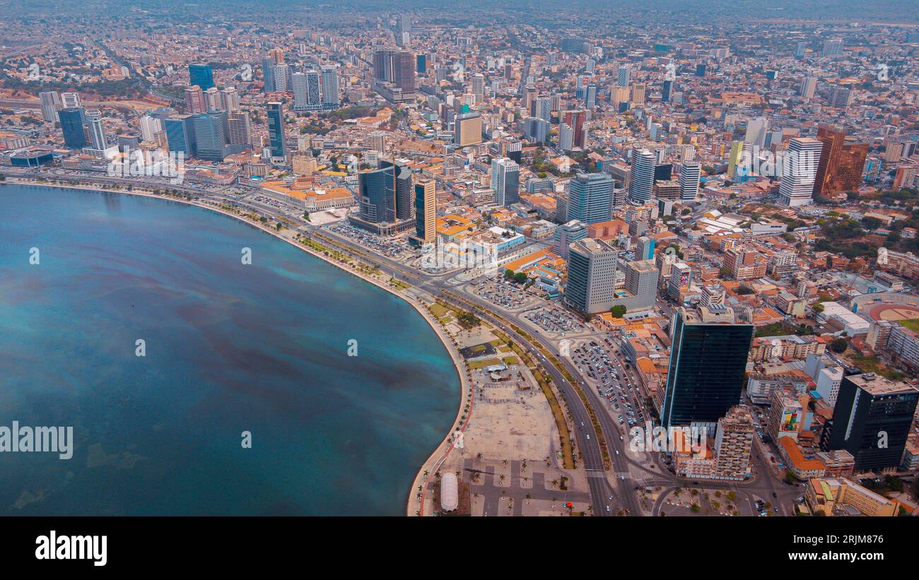 A picturesque view of the beachfront in Luanda, Angola Stock Photo - Alamy