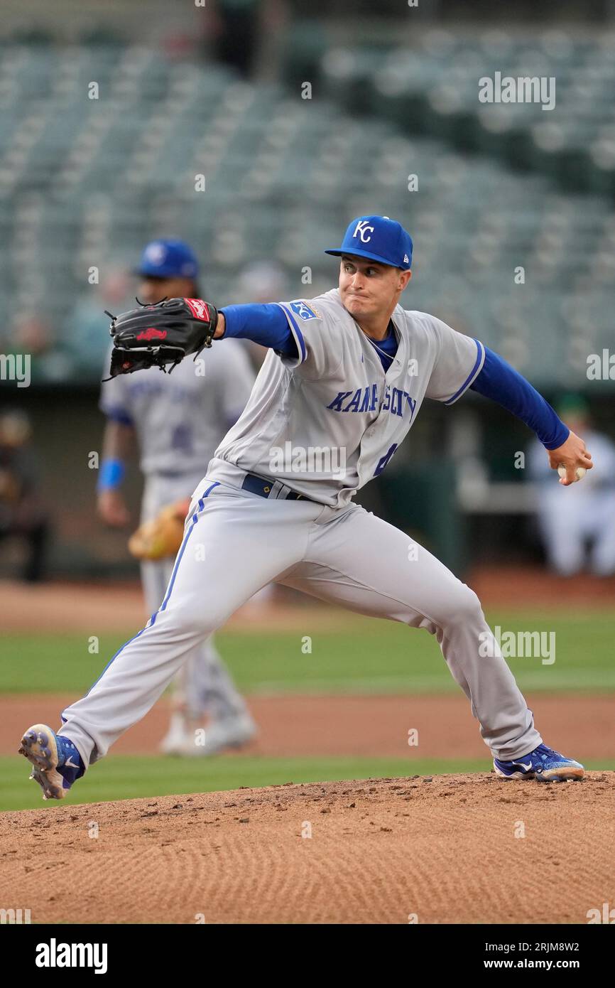 Kansas City Royals pitcher Tucker Davidson during a baseball game ...