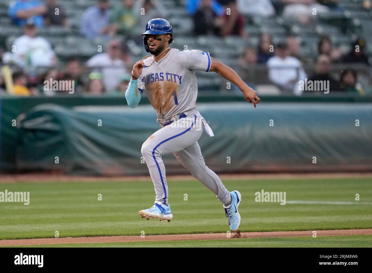 Kansas City Royals' MJ Melendez during a baseball game against the ...