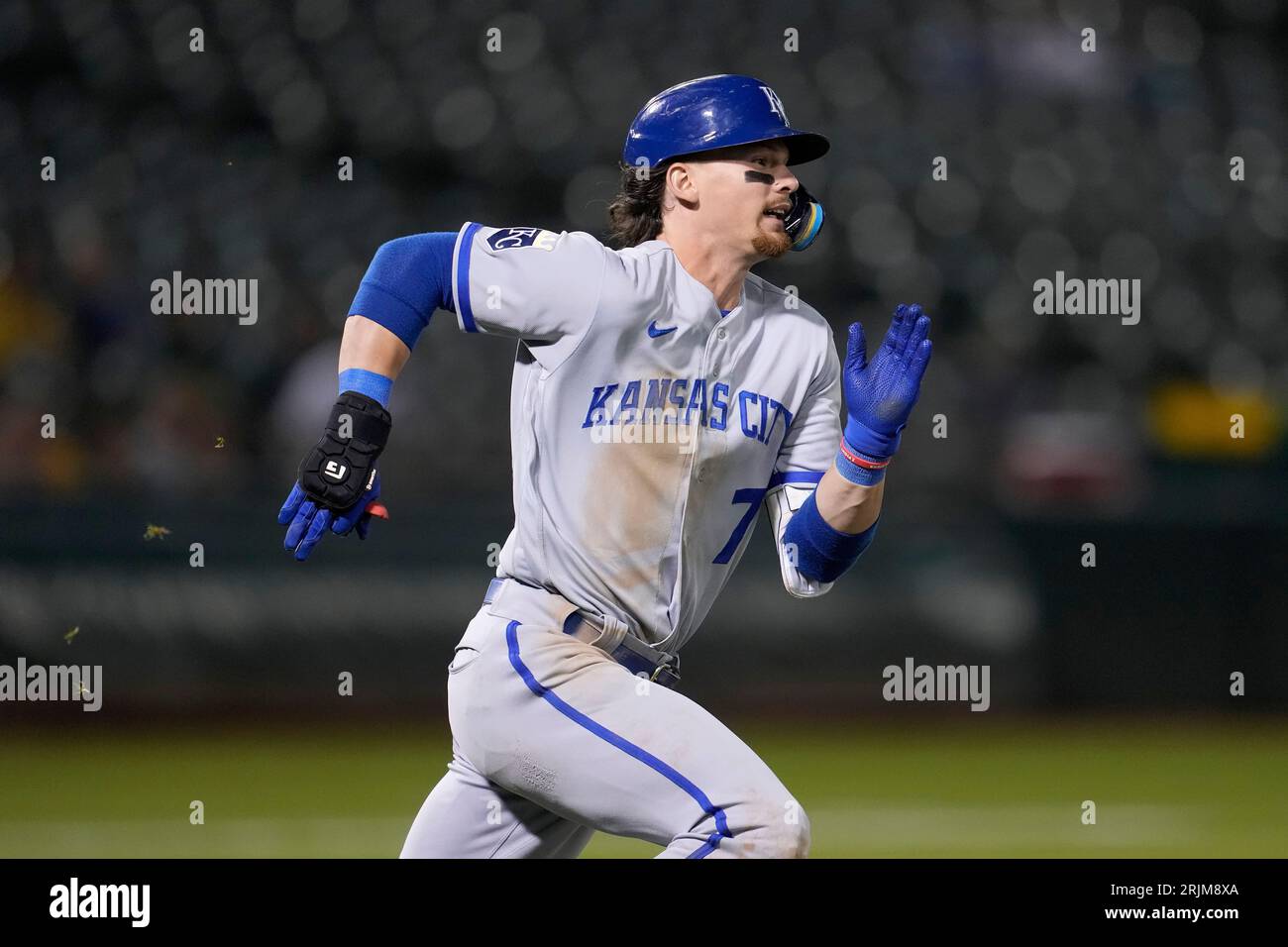 Kansas City Royals' Bobby Witt Jr. during a baseball game against the ...