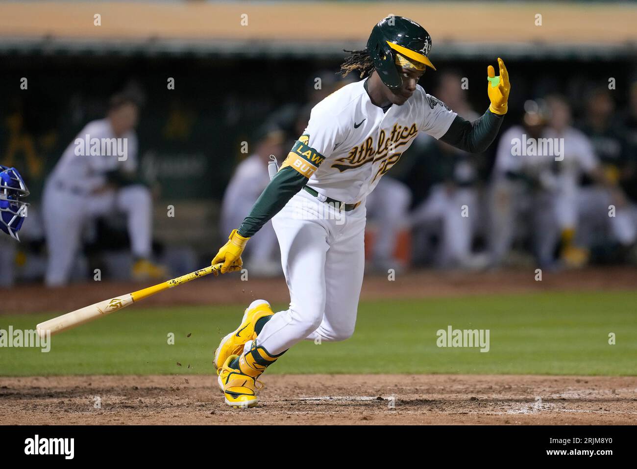 Oakland Athletics' Lawrence Butler during a baseball game against the ...