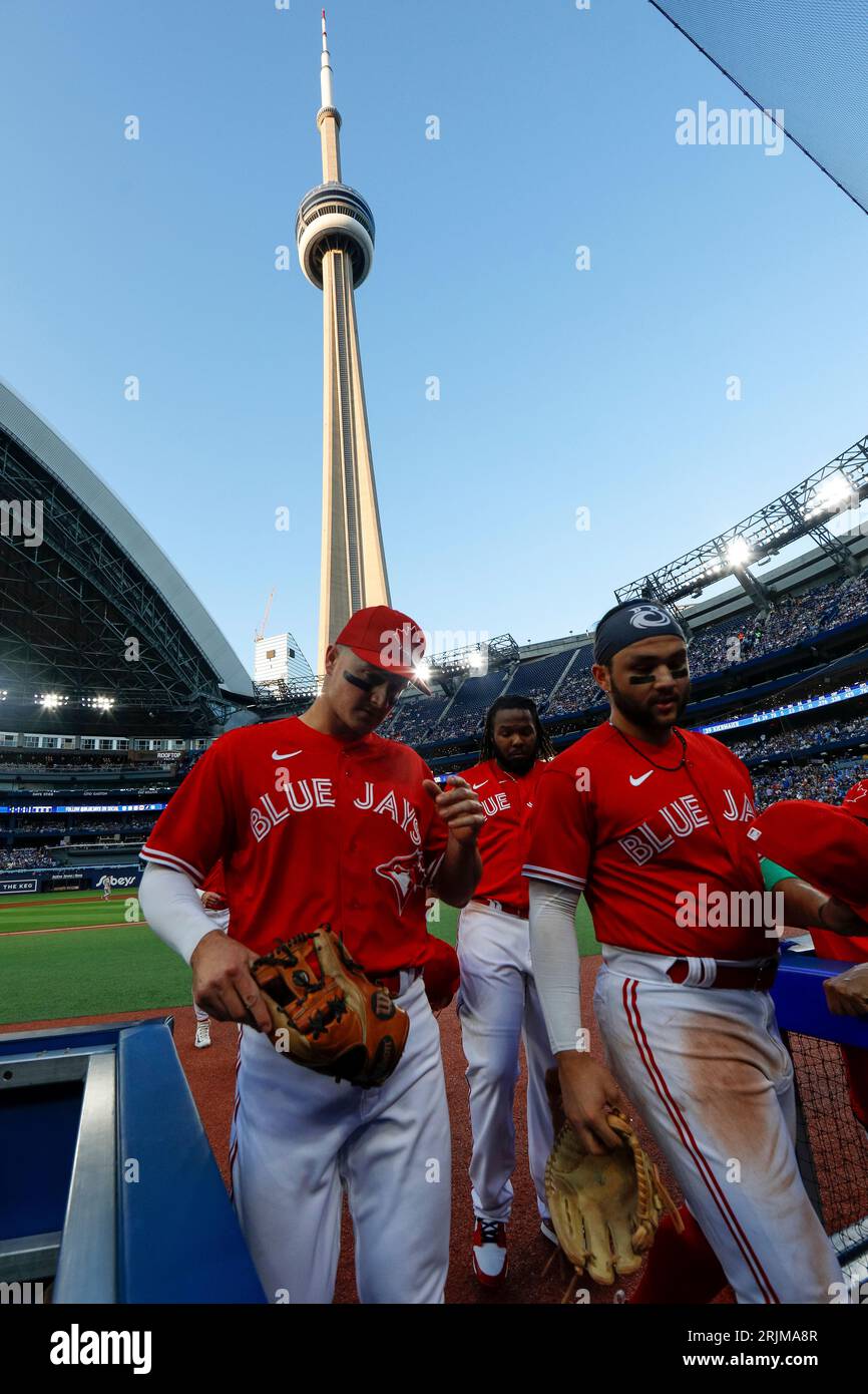 TORONTO, ON - JULY 31: Toronto Blue Jays third baseman Matt Chapman (26 ...