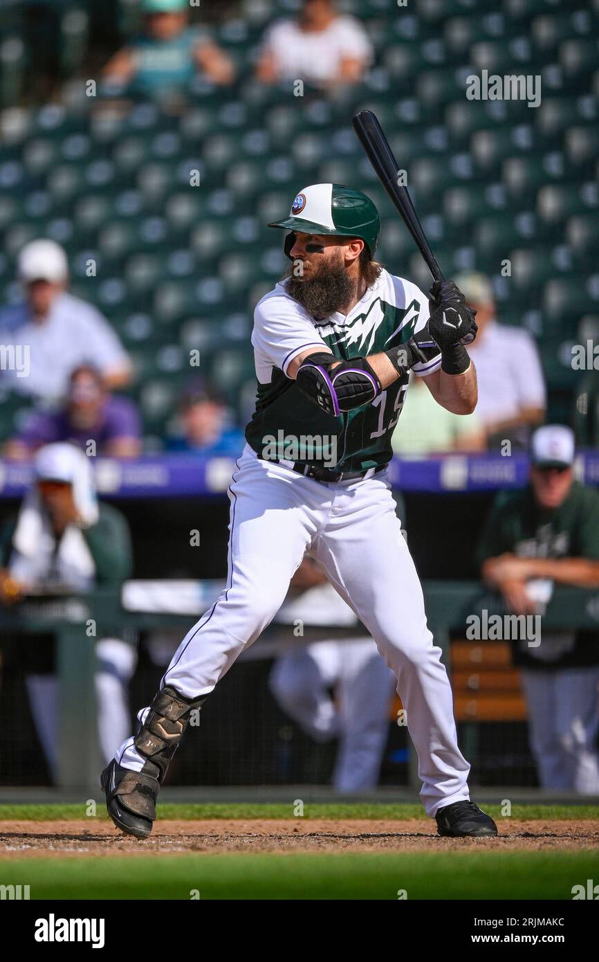 DENVER, CO - AUGUST 16: Colorado Rockies Designated hitter Charlie ...