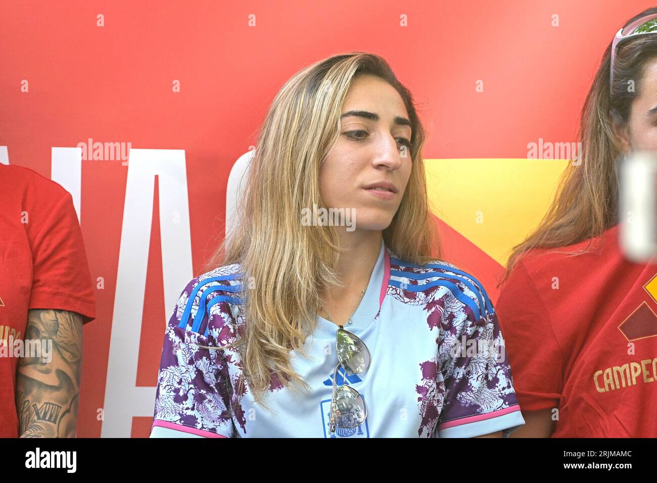 Olga Carmona during the reception on the island, August 22, 2023, in Ibiza (Spain). FAMOUS ...