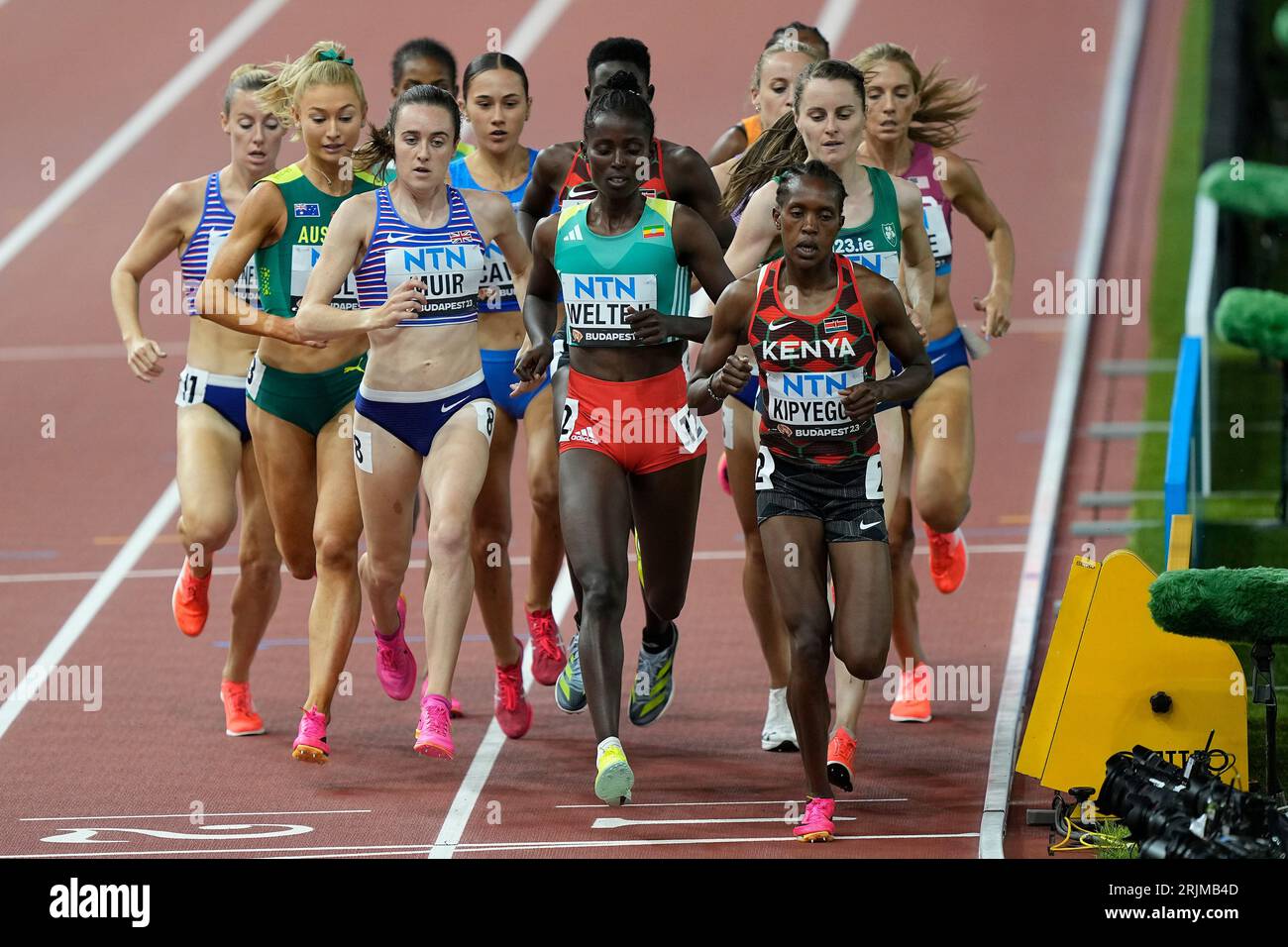 Faith Kipyegon, of Kenya leads to win the gold medal in the Women's ...