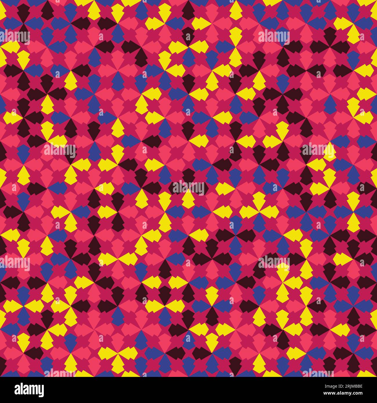 Abstract geometric shapes seamless pattern. Vector illustration. Ideal ...