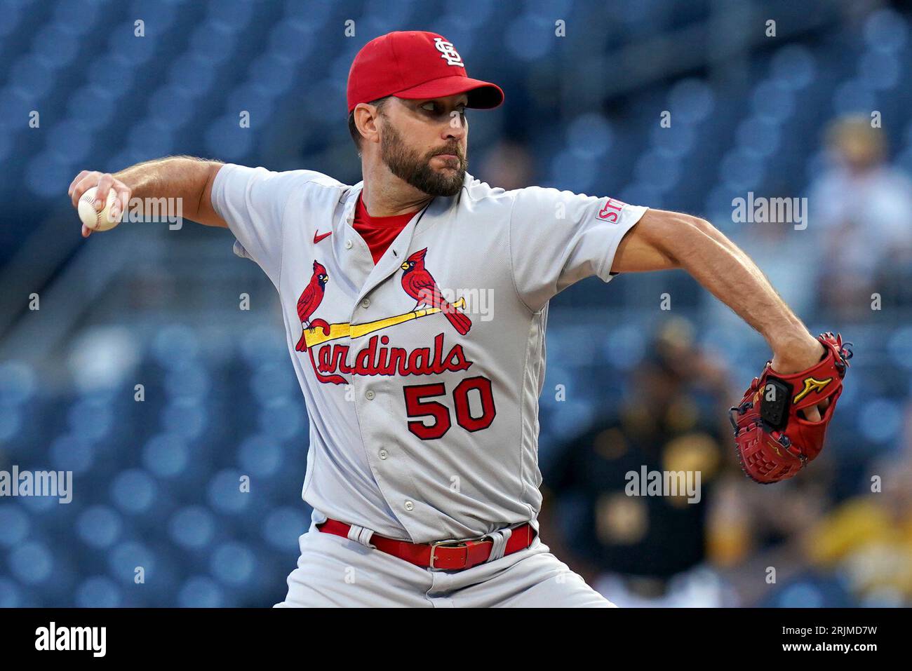 St. Louis Cardinals starting pitcher Adam Wainwright delivers against ...