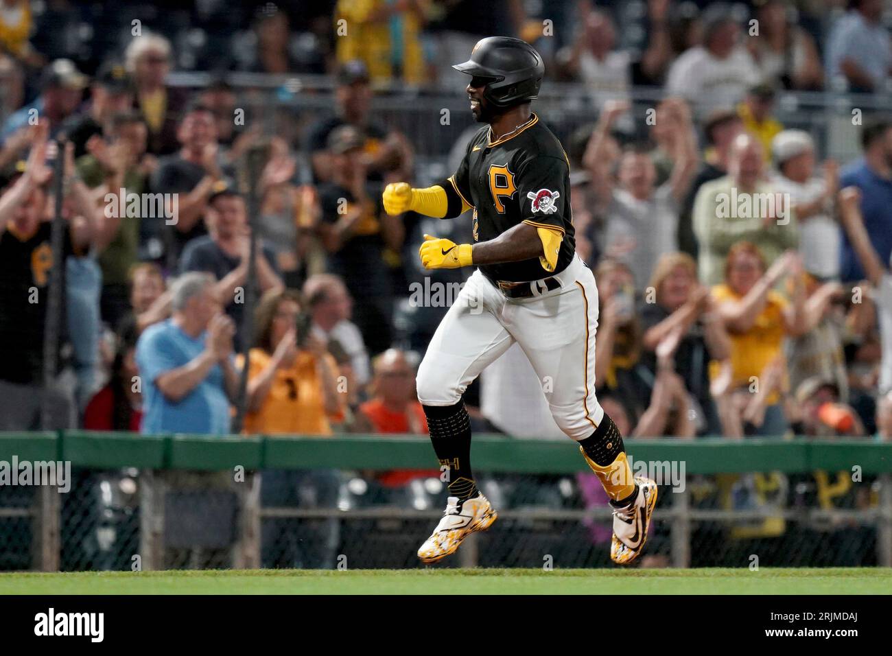 Pittsburgh Pirates' Andrew McCutchen rounds the bases after hitting a ...