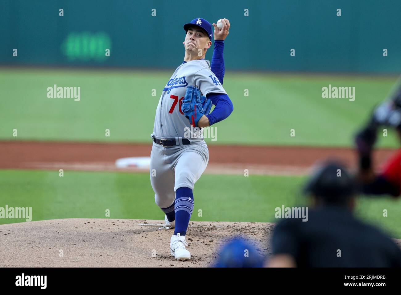 CLEVELAND, OH - AUGUST 22: Los Angeles Dodgers starting pitcher Bobby ...
