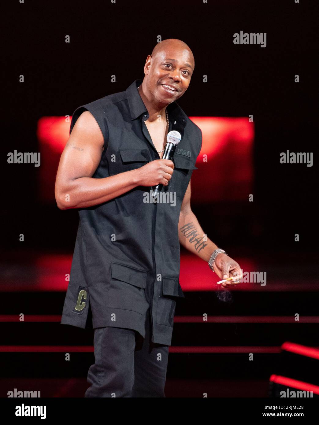 Comedian Dave Chappelle performs at Madison Square Garden during his ...