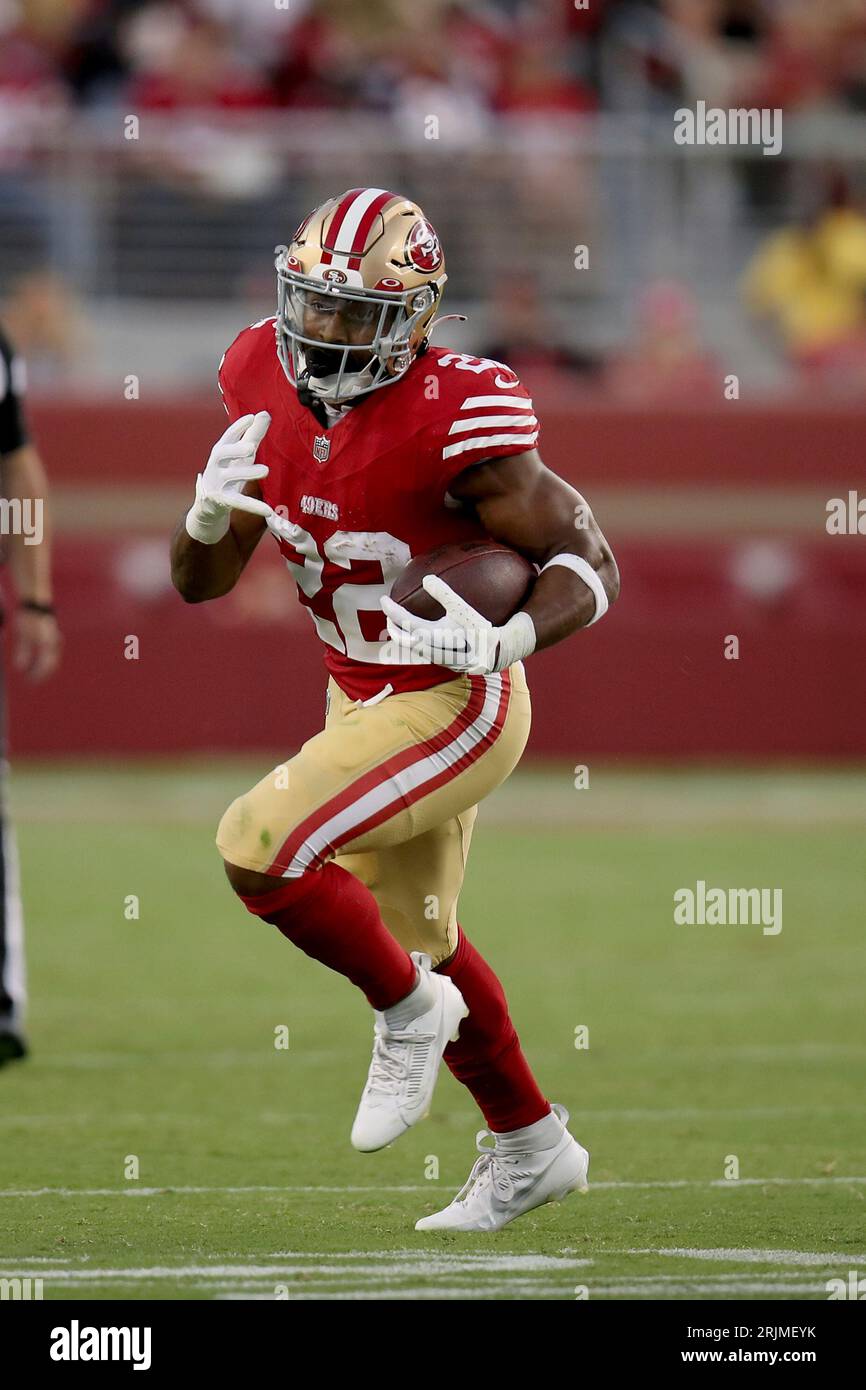 San Francisco 49ers running back Jeremy McNichols (22) runs during an ...
